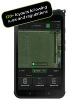 Line Marking has never been quicker | Easy-to-use software on our tablet