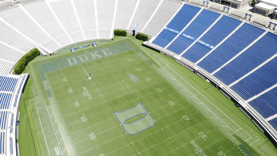 Duke University has pro fields & works efficient with the Turf Tank