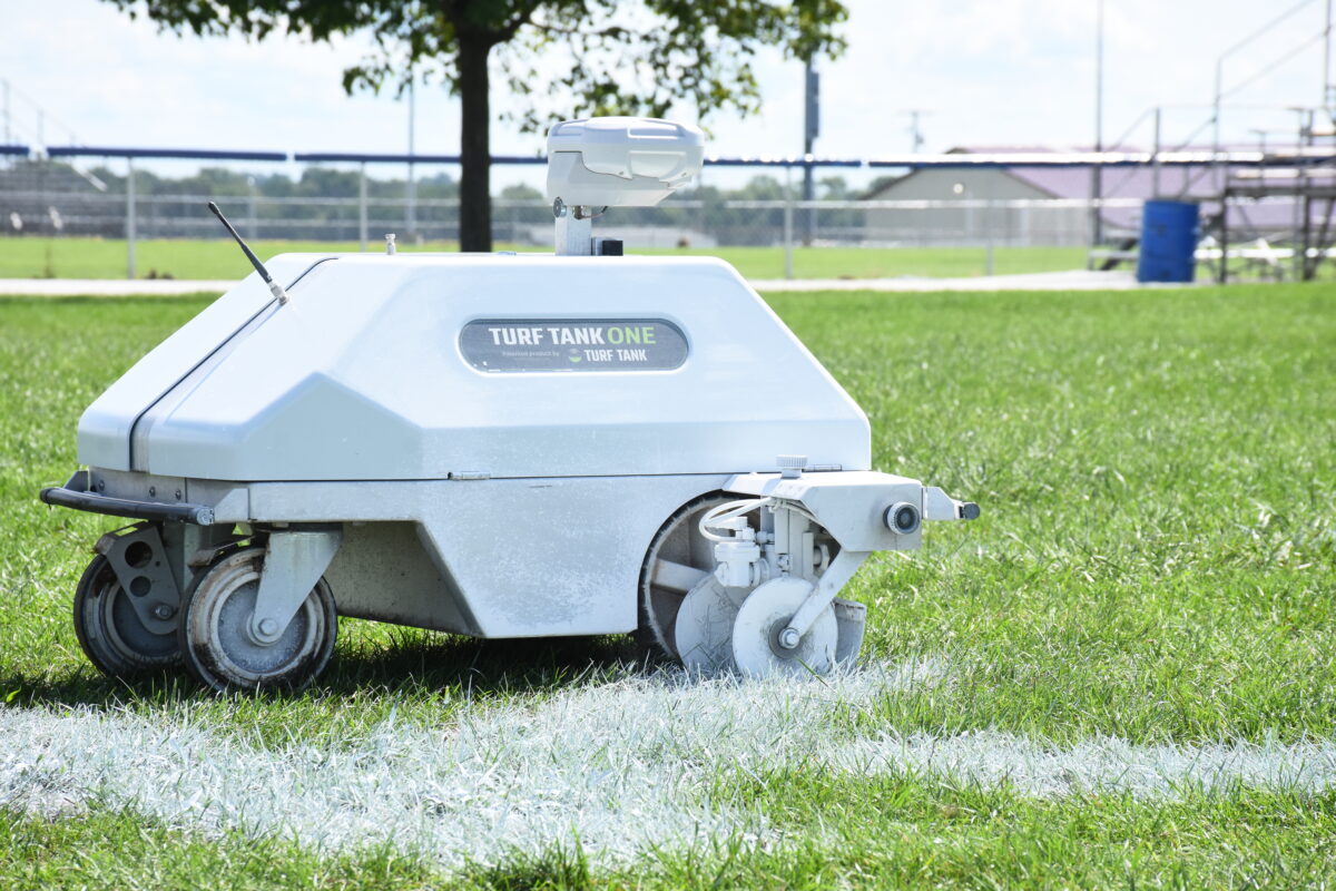 Hoopeston H.S. reduces paint consumption by 77% with Turf Tank