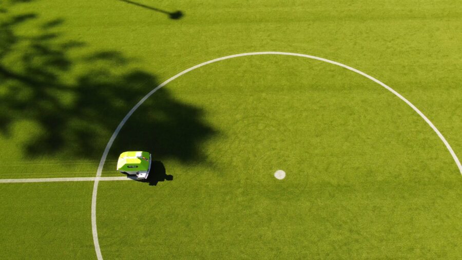 Line marking on artificial turf - Turf Tank