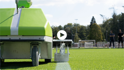 Line marking on artificial turf - Turf Tank