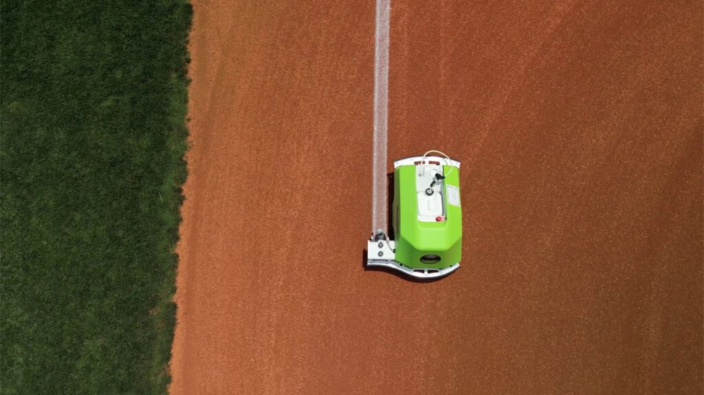 Sports Line Marking on Infield Dirt & Gravel